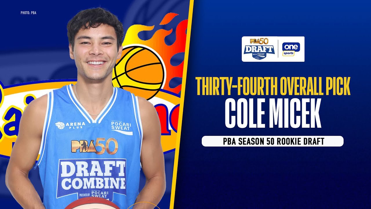 Cole Micek is the THIRTY-FOURTH overall pick | PBA Season 50 Rookie ...