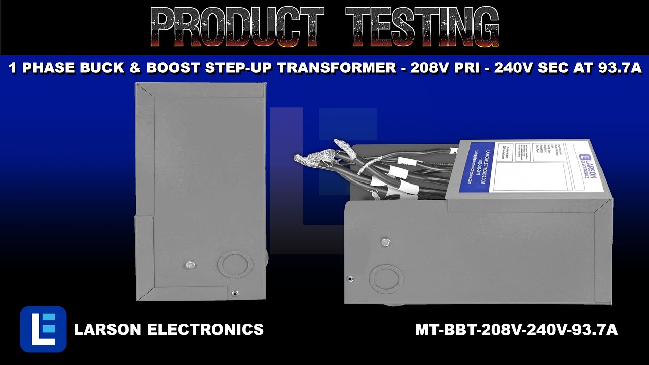 1 Phase Buck & Boost Step-Up Transformer - 208V Primary - 240V ...