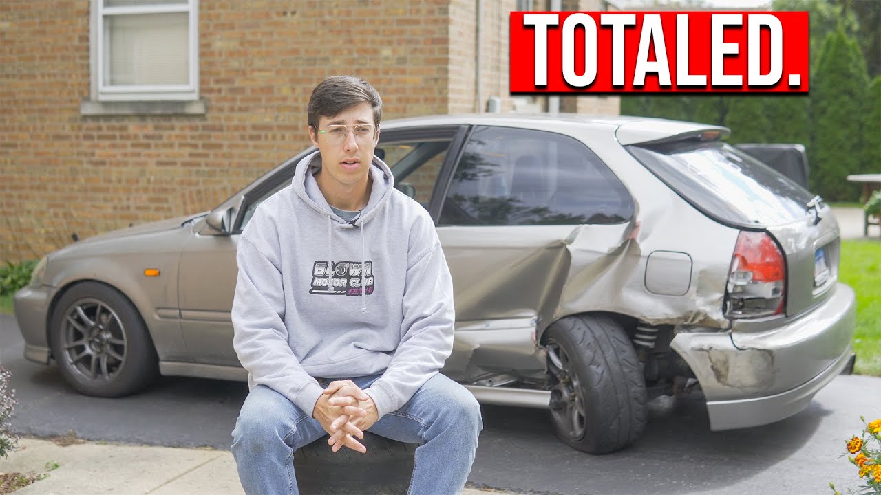 My Gorgeous Honda Civic is TOTALED | Boosted John - YouTube