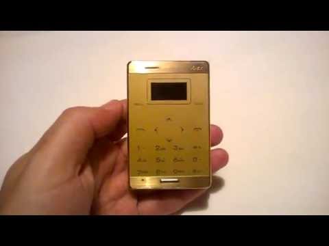 AIEK M 3 Ultra thin Card Mobile Phone - YouTube