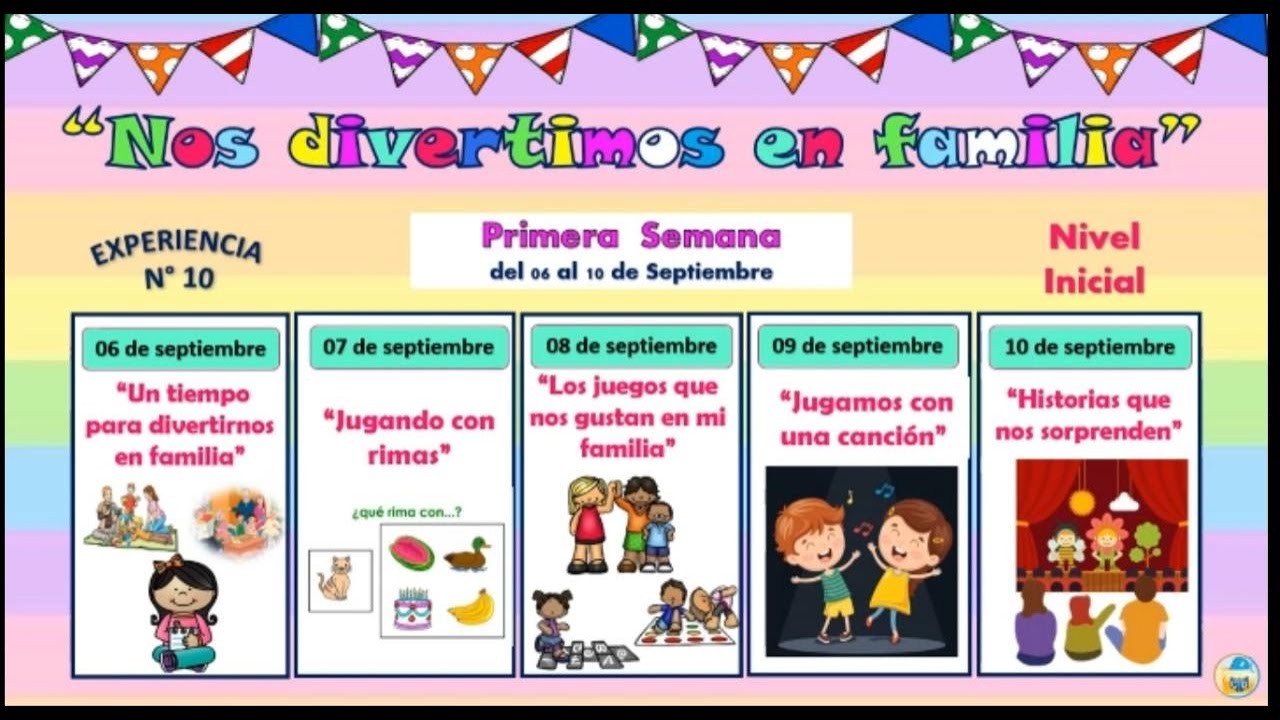 NOS DIVERTIMOS EN FAMILIA- NIVEL INICIAL- EXPERIENCIA 10 - YouTube