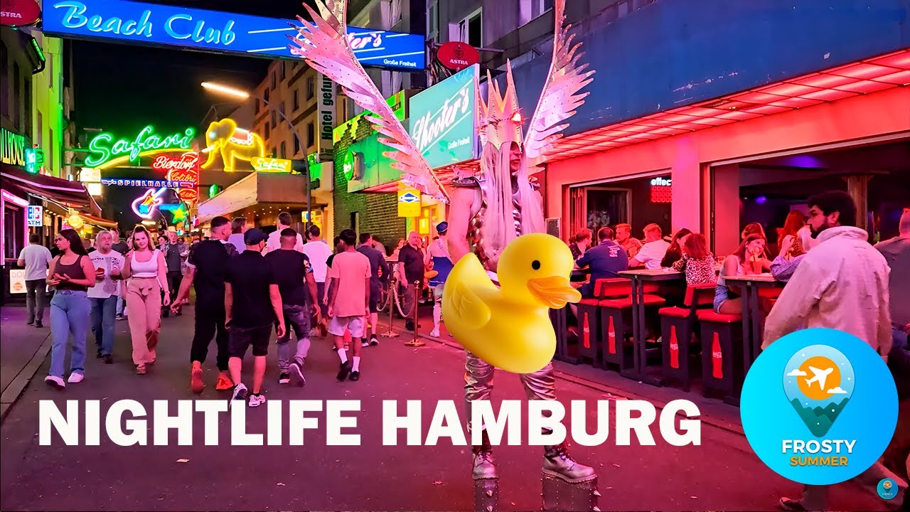 Reeperbahn nightlife Hamburg Night walking tour 4K - YouTube