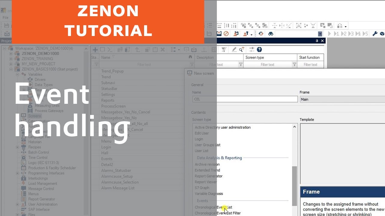 Event handling with zenon - YouTube