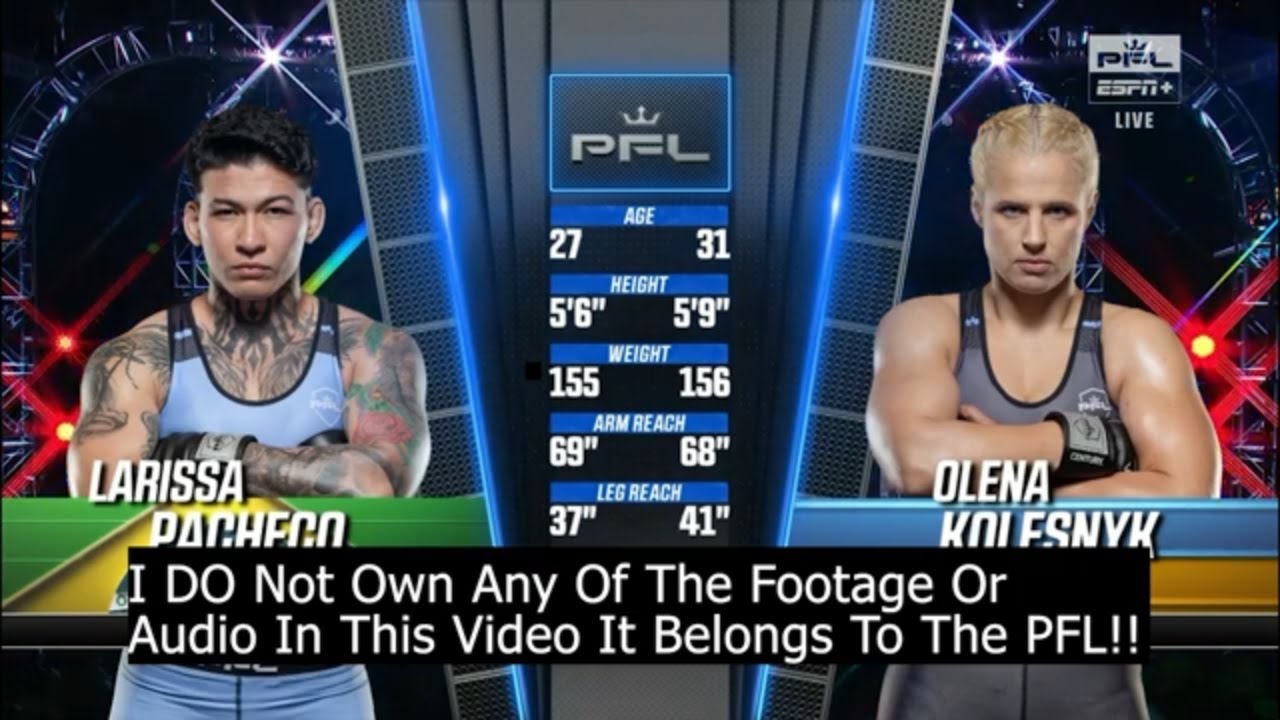 2022 PFL Playoffs 4k Pacheco vs Kolesnyk Women's Lightweights Semi ...