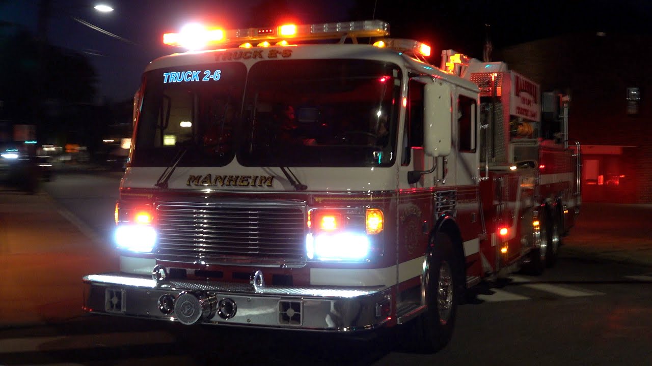 Manheim Fire Department Truck 26 Responding - YouTube
