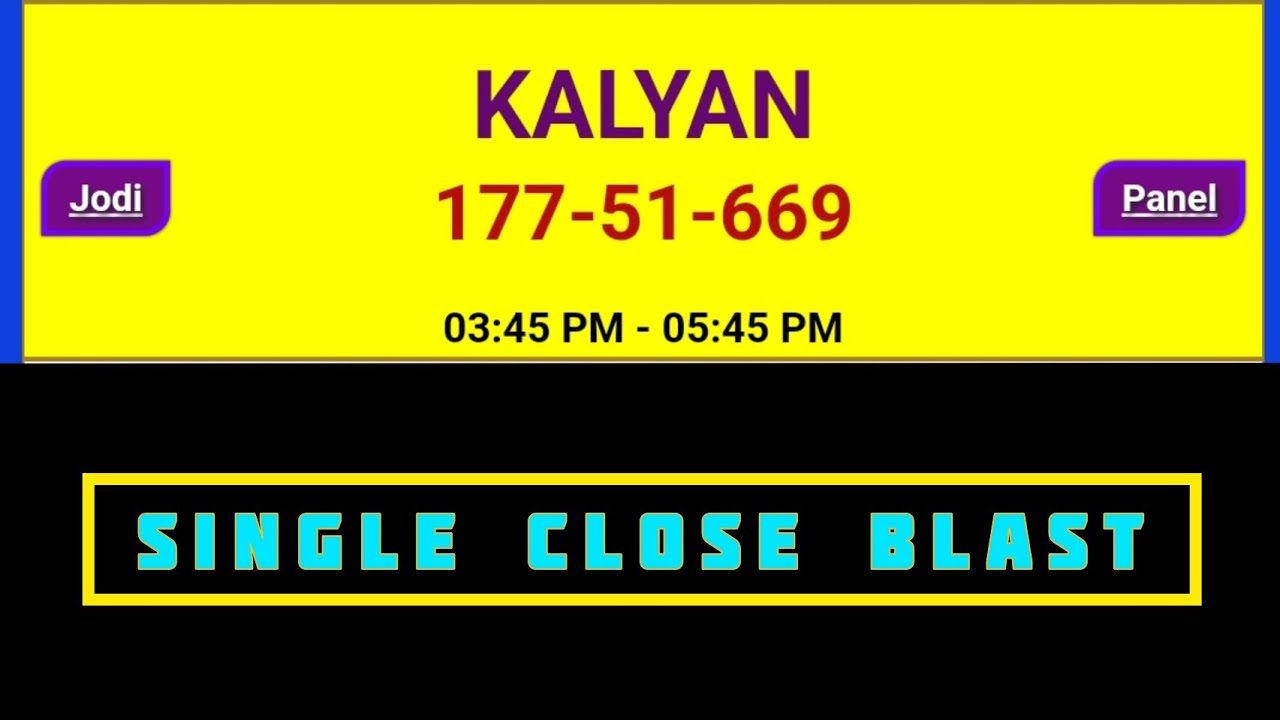 KALYAN CLOSE FIX TRICK TODAY | satta matka number kaise nikale FIX ...
