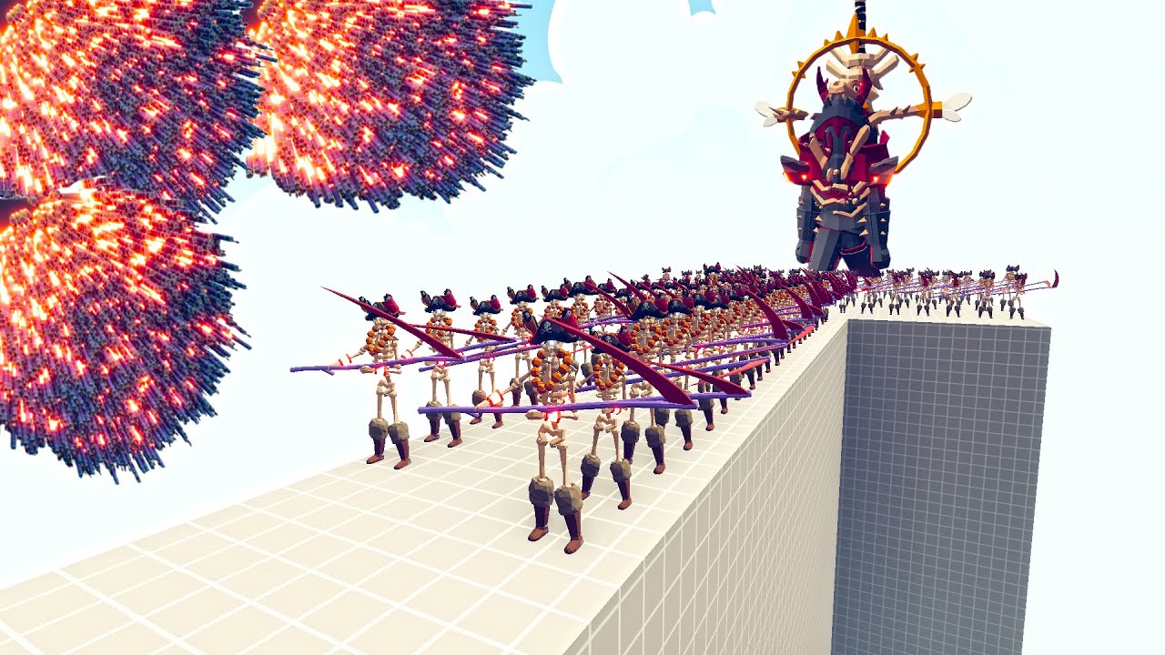 GIANT SPOOKY DEMON ARMY vs ALL OP RANGED UNITS | Tabs | Totally ...