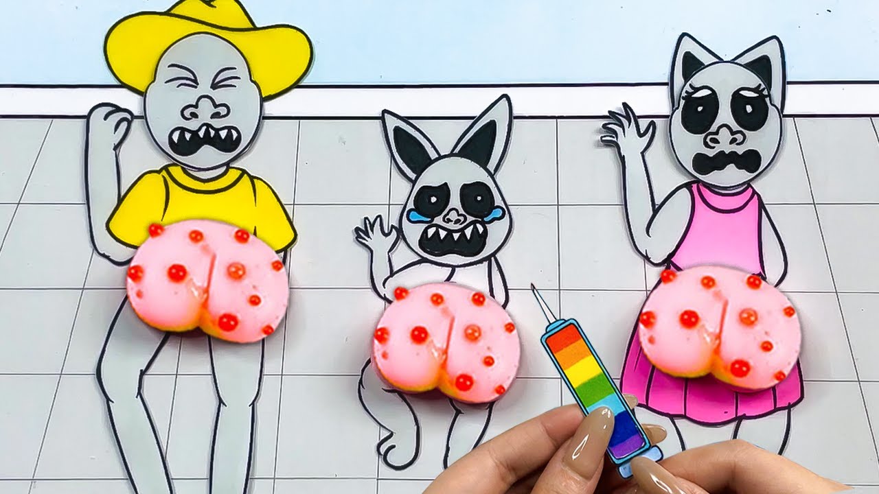 [🐾paper diy🐾] Making Zoonomaly Compilation +( Horror Squishy + Smiling ...