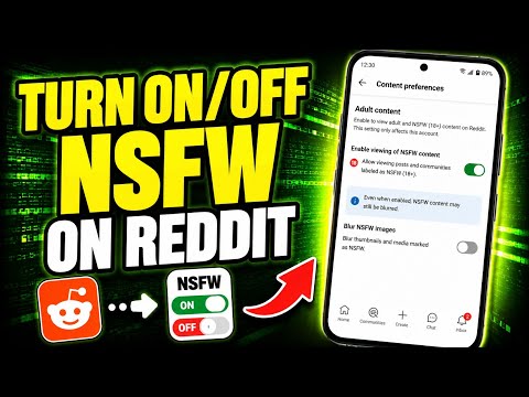 How To Turn On/Off NSFW On Reddit | Turn Off Nsfw Filter On Reddit