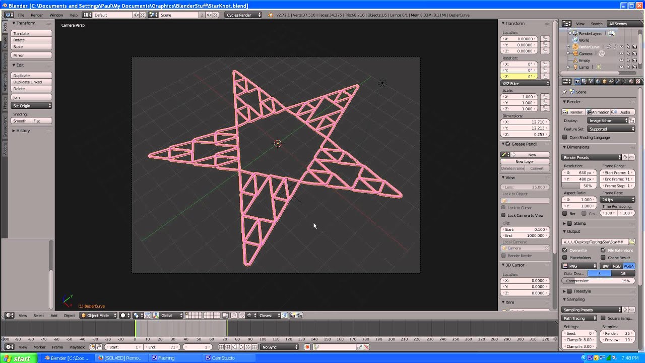 Spinning Glowing Star Setup in Blender - YouTube