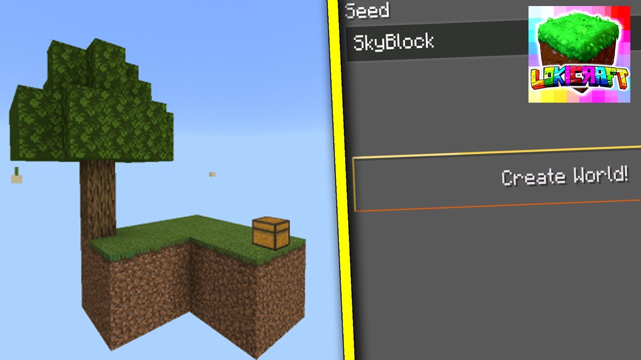 Best Seed SkyBlock in LokiCraft - YouTube