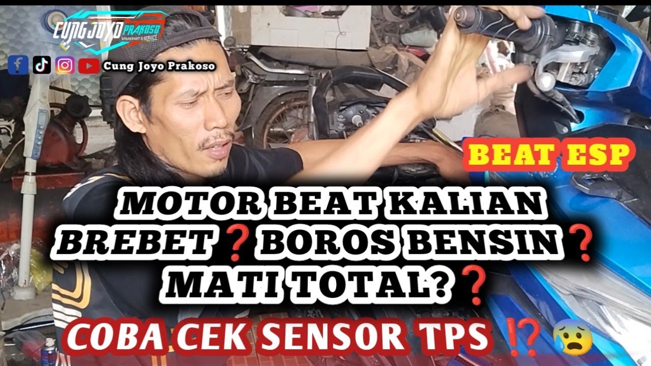 CEK SENSOR TPS MOTOR BEAT ESP GAK BISA DI STARTER⁉️ #bengkelmotor # ...