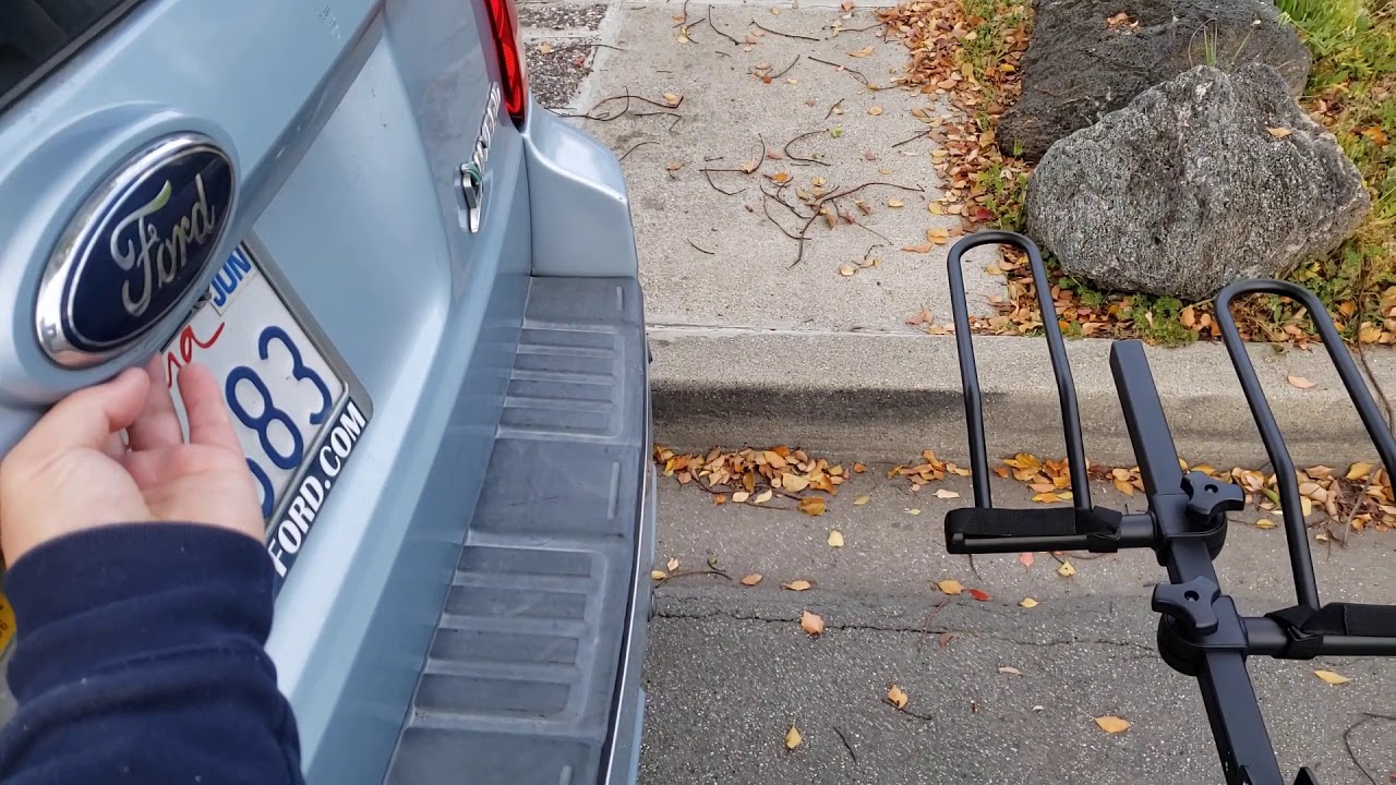 Ford escape Hollywood bicycle platform racks HR200Z - YouTube