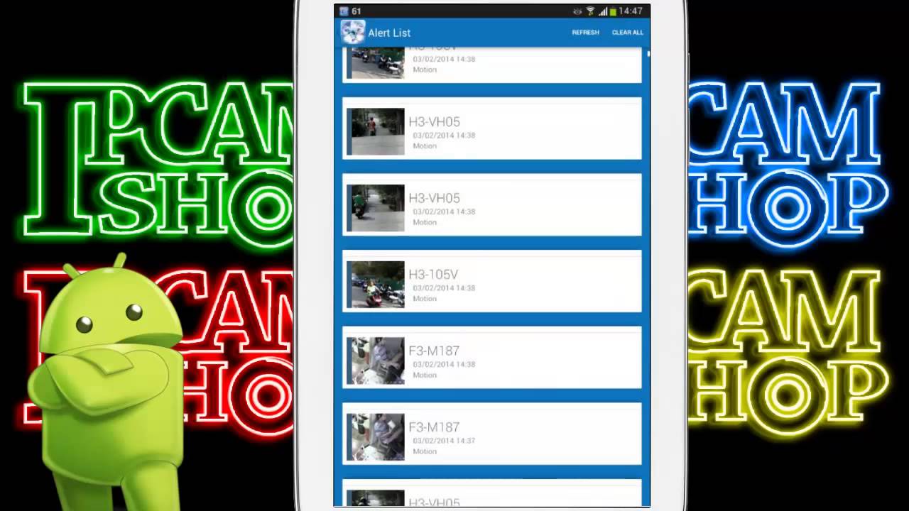 App Blue Iris on Android by www.ipcamshop.net - YouTube