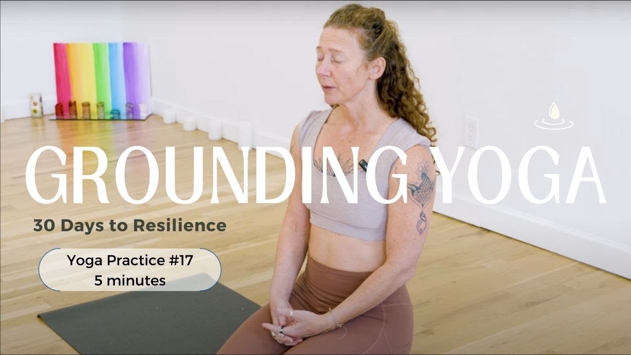 Grounding yoga practice | Session 17 | 5 minute | Childs pose Balasana ...