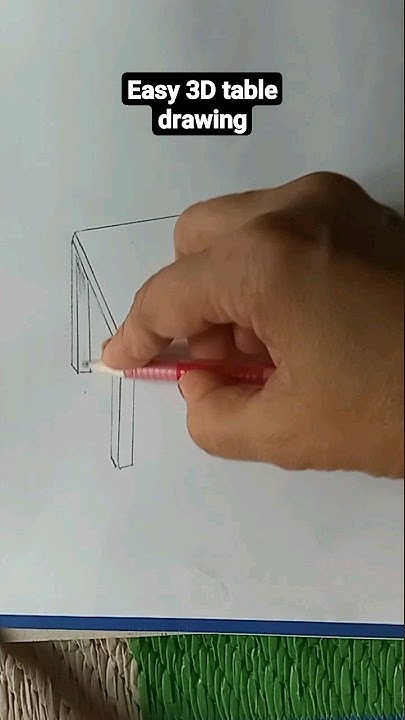 Easy 3D table drawing #shorts #drawing #easy #3d - YouTube