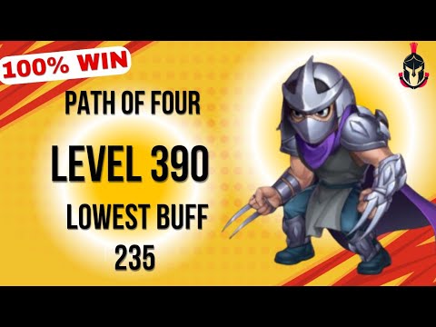 HERO WARS - The Path Of The Four - Level 390 - Buff 235 - LOWEST BUFF ...