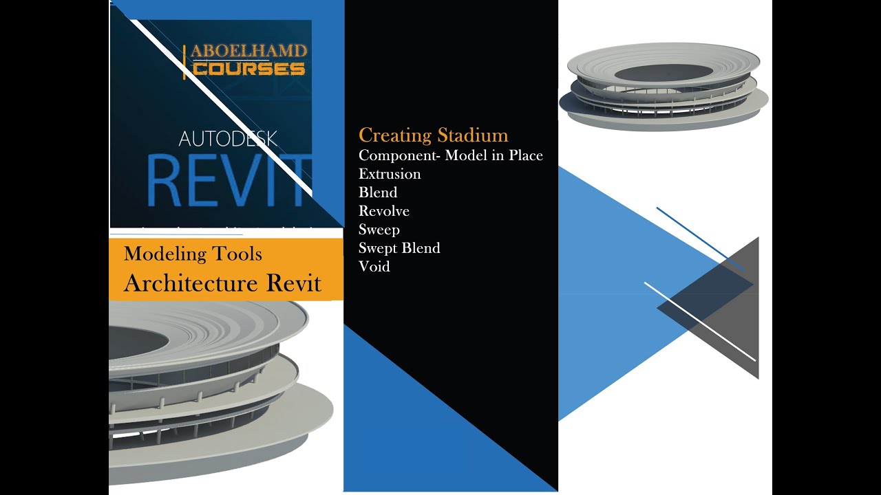 4-Stadium / Arena - Architecture Revit Introduction - كيفية تعلم ...