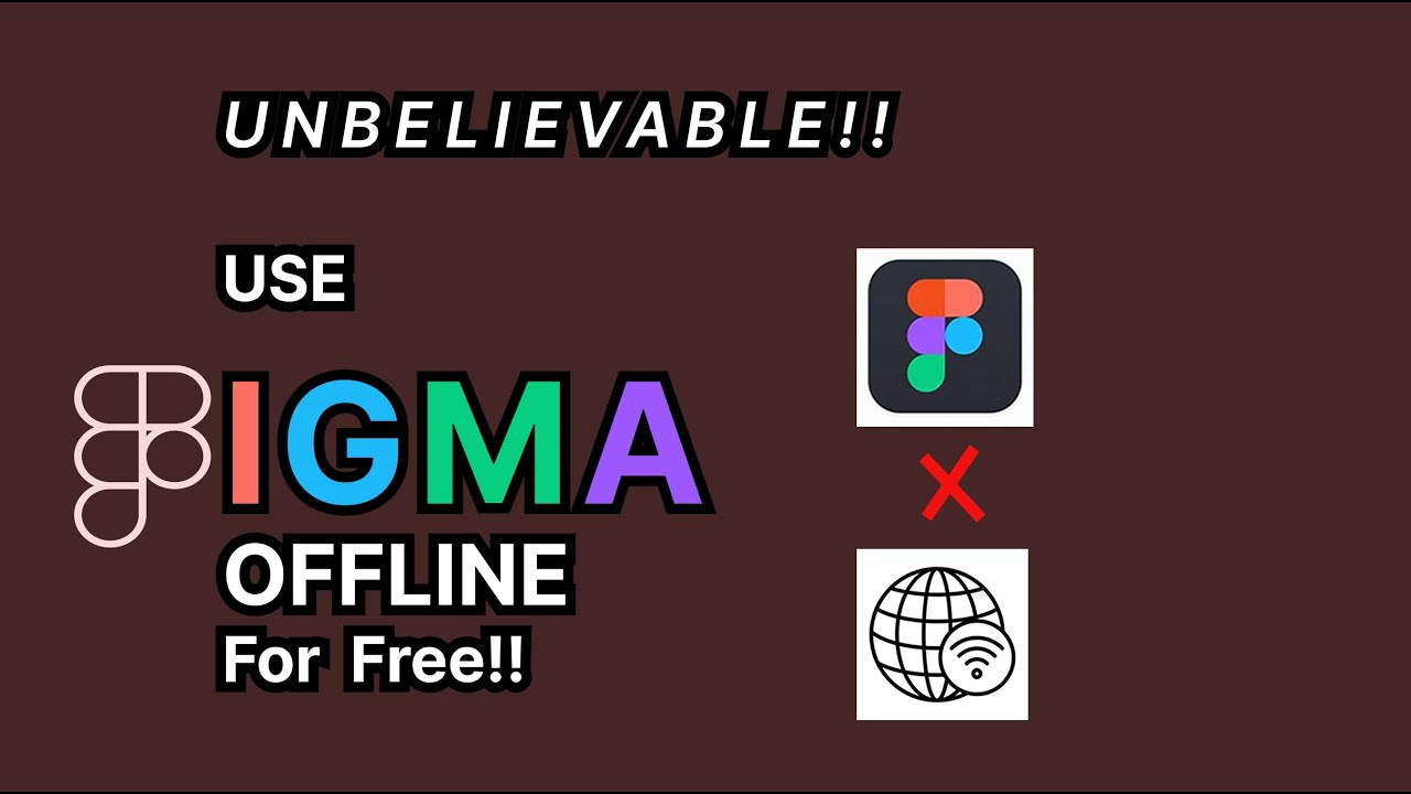 How to use Figma offline for free - YouTube
