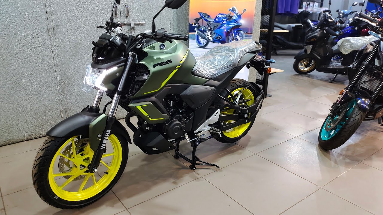 Yamaha FZ-S V5 New Colour 2025 Model | fzs cyber Green | @bikerqueen12 ...