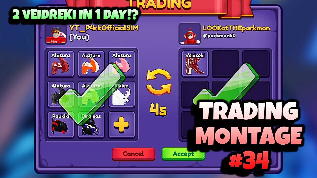 Trading Montage #34 |🔥 Trading 2 VEIDREKI in 1 DAY? 🔥 Dragon Adventures ...