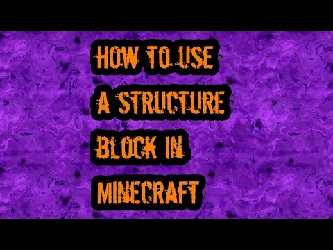 How To Use A Structure Block In Minecraft Tutorial: switch, ps4, Xbox ...