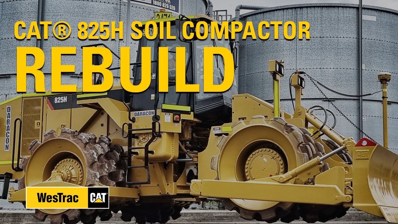Cat® 825H Soil Compactor Rebuild for Daracon (2023) - YouTube