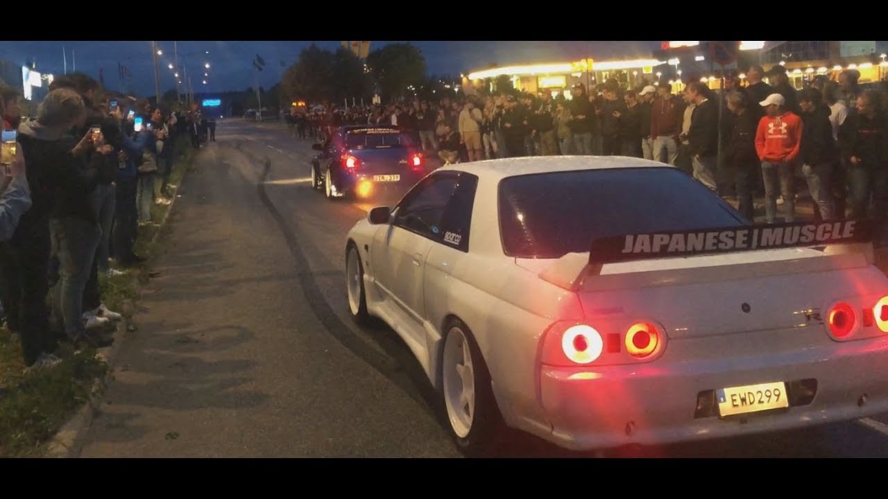 Subaru Impreza STI and Nissan R32 GTR Launch and Antilag Loud - by ...