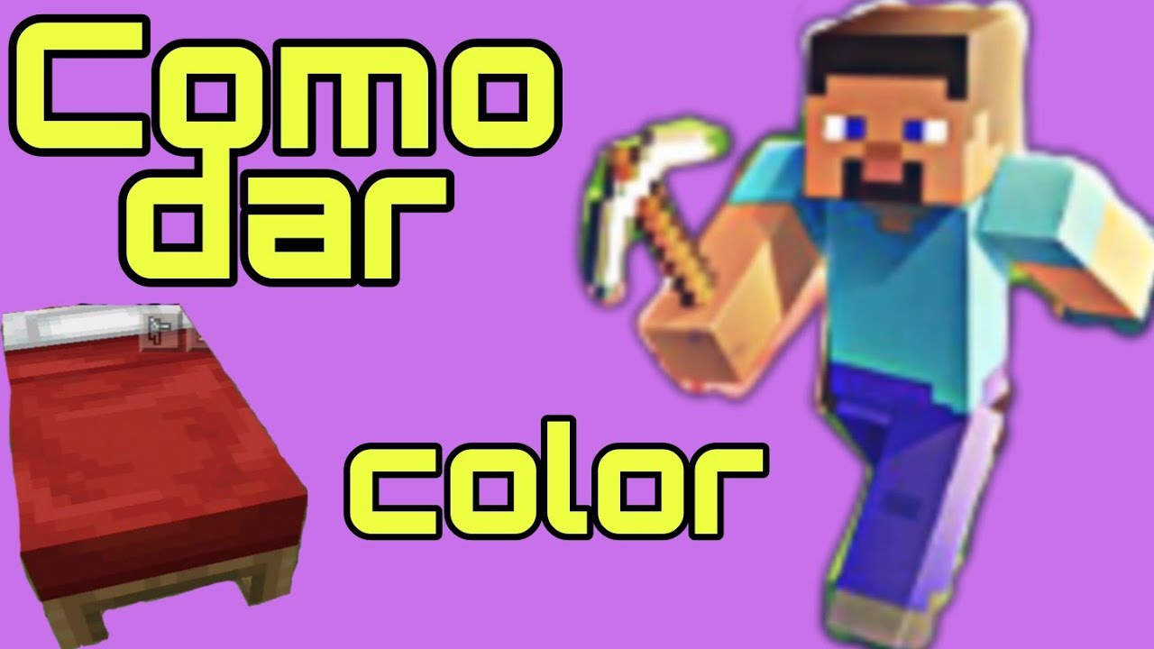 Como cambiar el color de la cama #minecraft💁😁 - YouTube