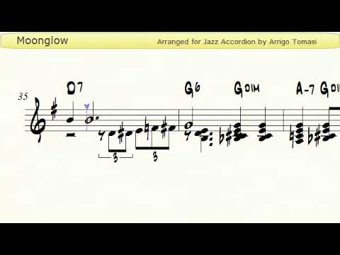 Moonglow - Jazz Accordion Sheet music - YouTube