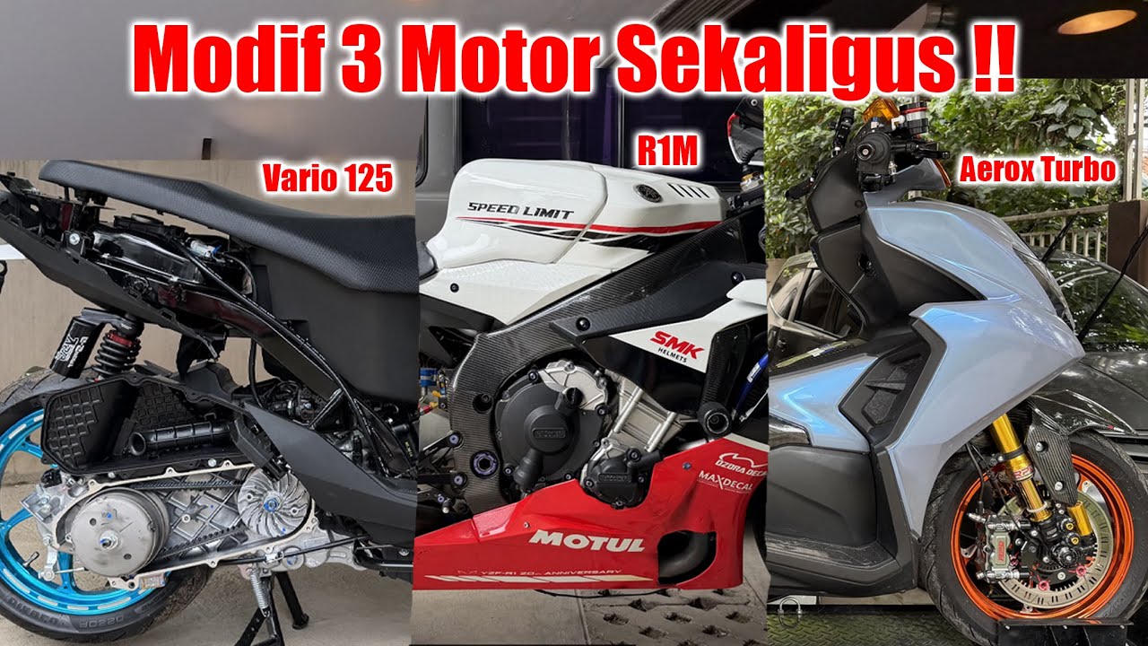Modif 3 Motor‼️Matic, Moge, Harley Bikin Hedon Semua | Dandi Malik ...