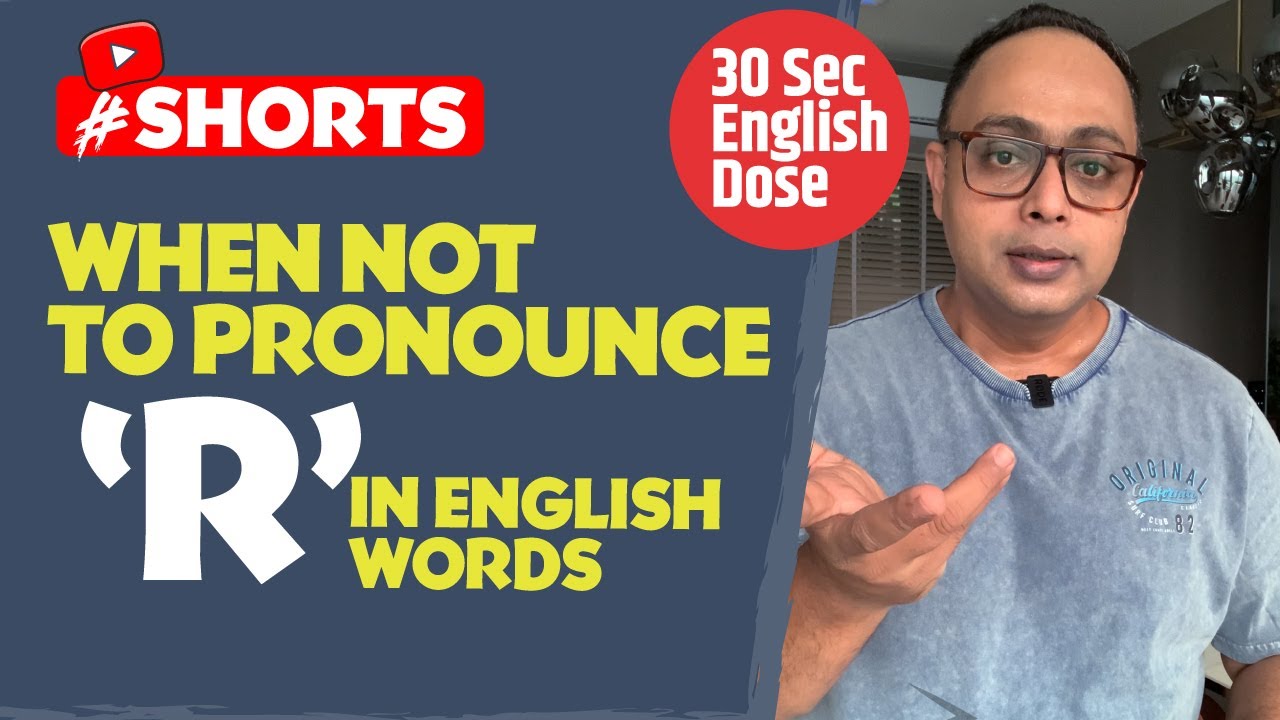 English Pronunciation Practice - When Not To Pronounce 'R' In English ...