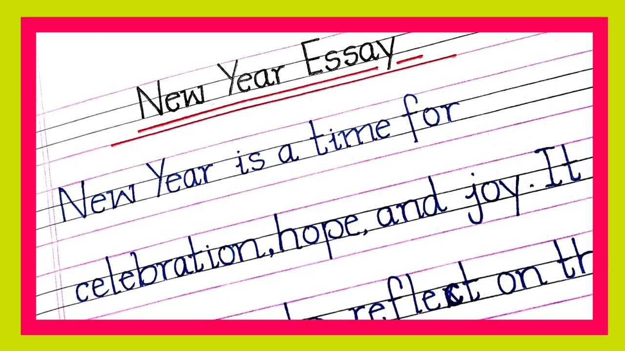 New year essay in english | Essay on New years in english | New year ...
