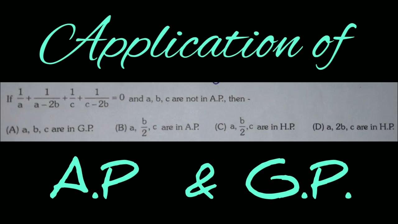 If 1/a+1/(a-2b)+1/c+1/(c-2b)=0, and a,b,c are not in A.P. then prove ...