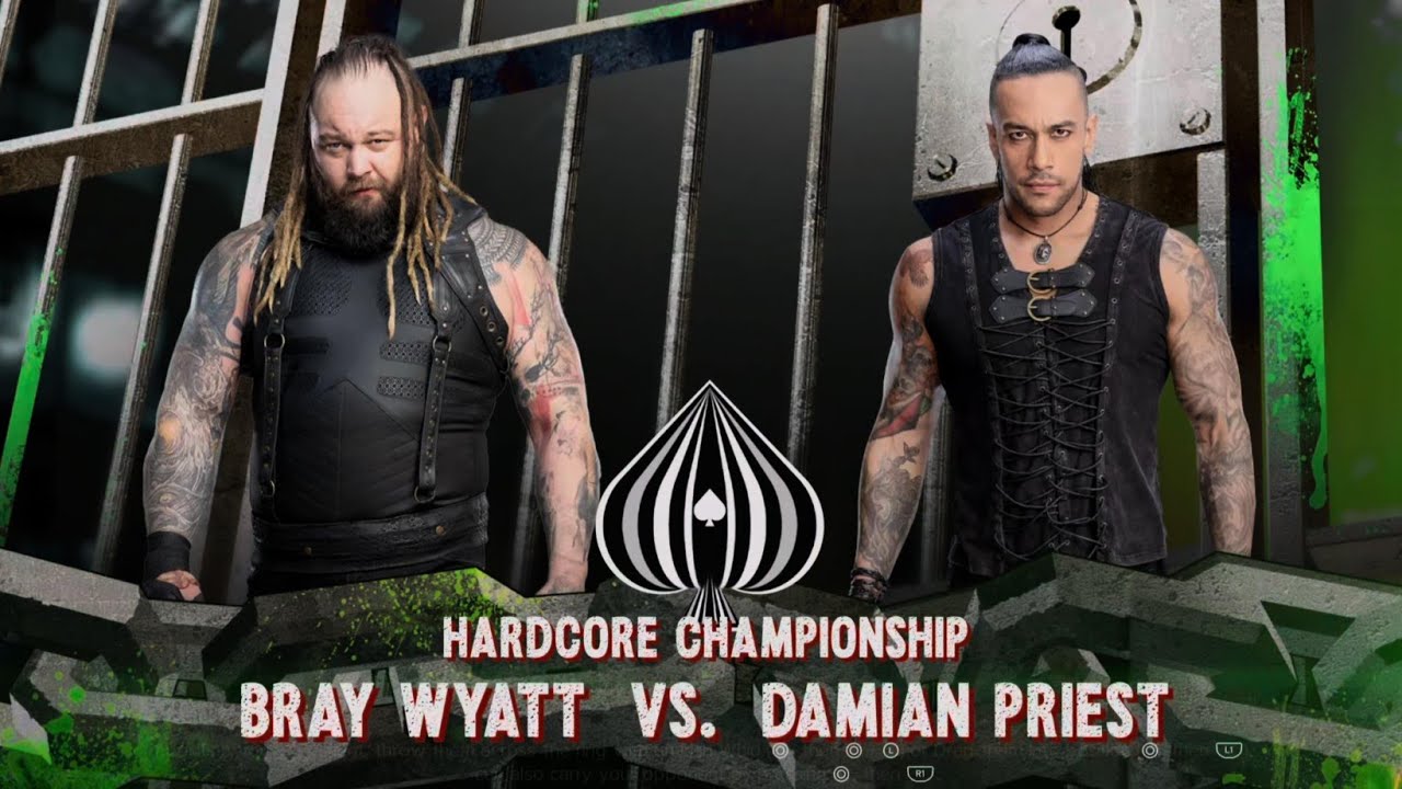 WWE 2K23 PS5 Hardcore Match for the Hardcore Championship Bray Wyatt vs ...