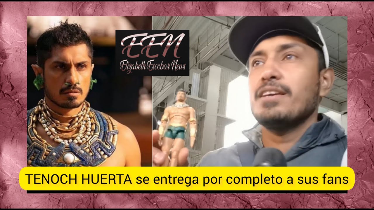 Llegada de Tenoch Huerta a la CDMX, se entrega por completo a sus fans ...