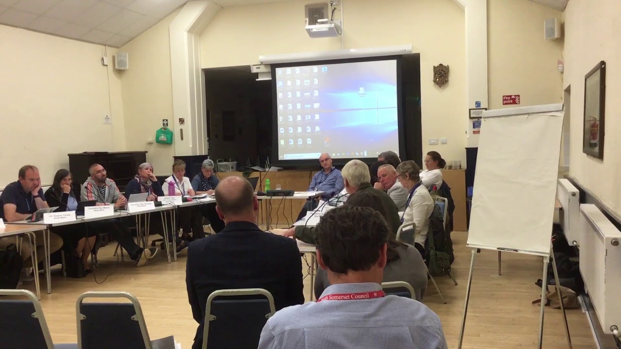 Peter Burden At Portishead Town Council 091019 on Portbury Wharf Nature ...