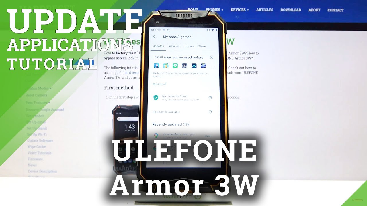 How to Update Apps in ULEFONE Armor 3W – Find Newest App Updates - YouTube