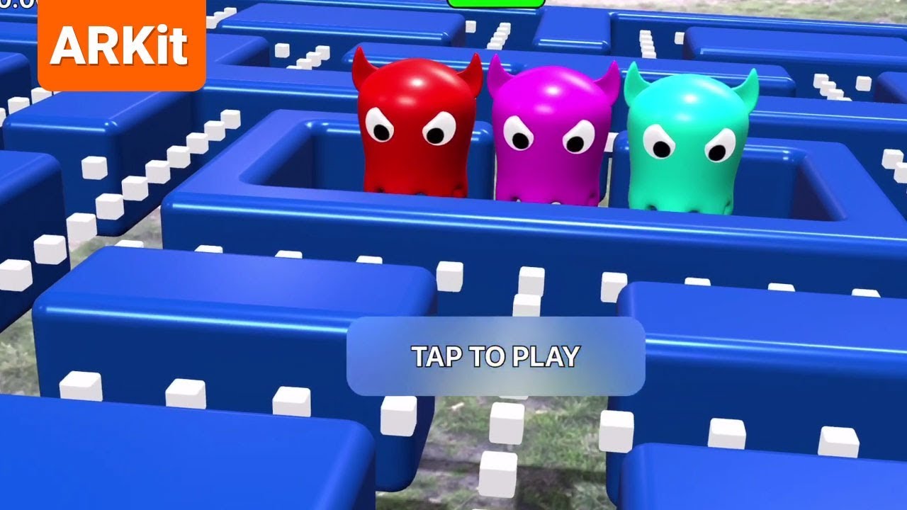 AR-Man Gameplay - Pac-Man in Augmented Reality (AR) for iOS - YouTube