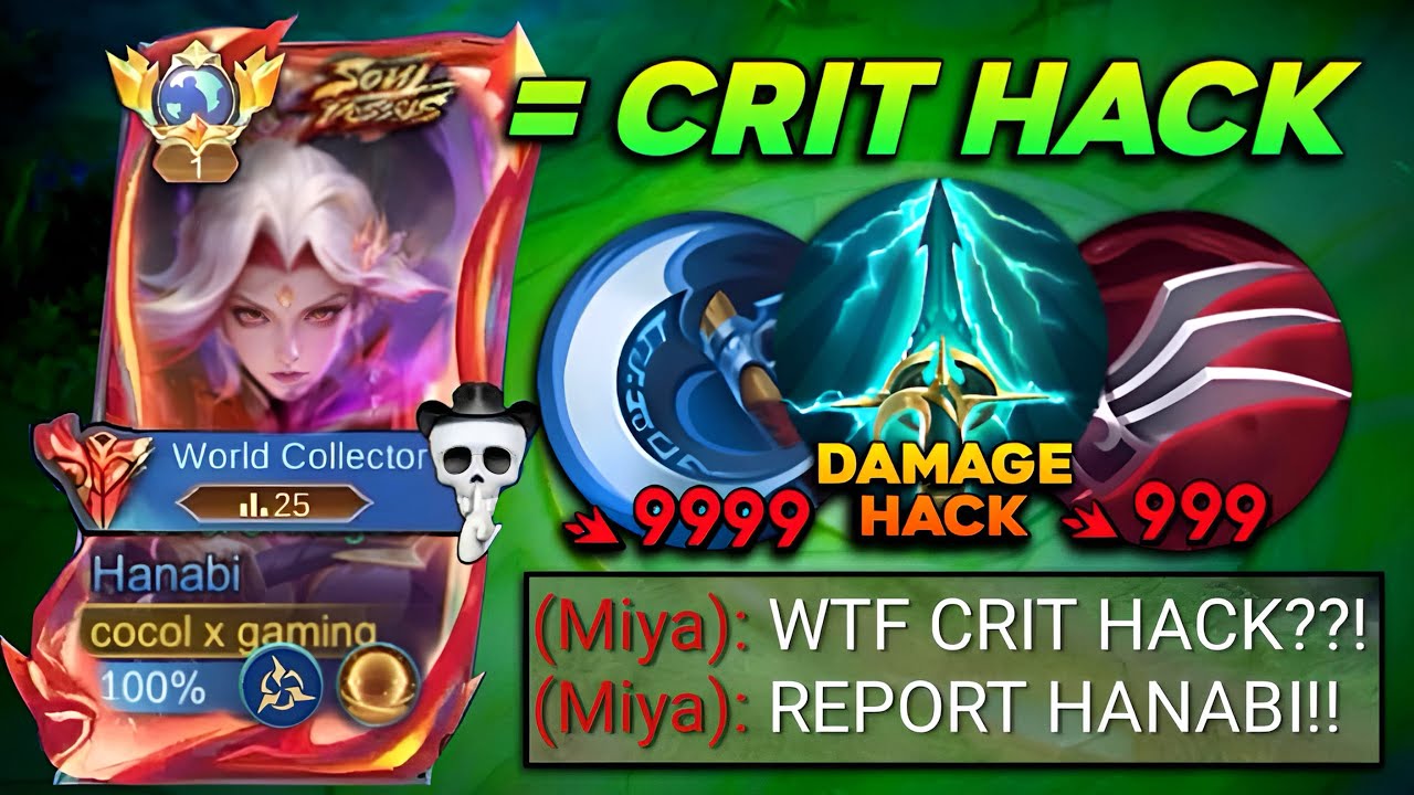 TOP GLOBAL HANABI BEST BURST DAMAGE HACK BUILD FOR 2025!!💀 (please try ...