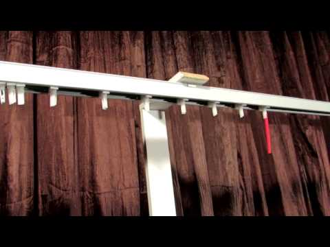 drapery motor kit with wireless battery motor - solar option - YouTube