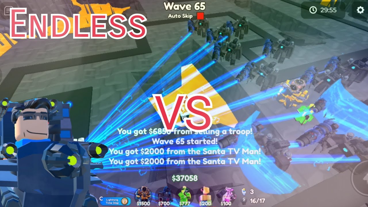 toilet tower defense Endless เจ้า camera สุดโหด VS Endless mode #roblox ...