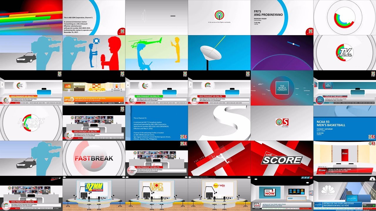 ABS-CBN 'Mock Show' 2017 (Mock Graphics, Covers, and Studio Design ...