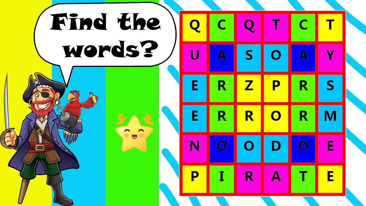 Find the hidden words! (For kids) - YouTube