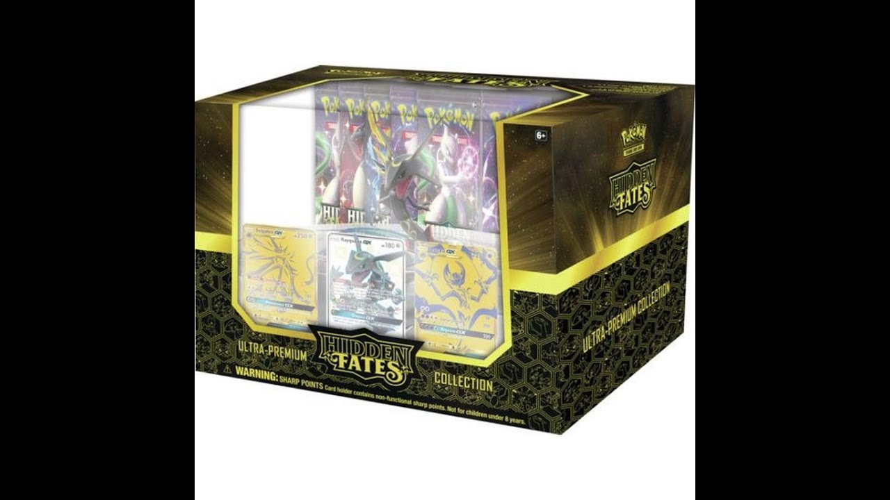 SOLID GOLD!!!!! HIDDEN FATES PREMIUM COLLECTION BOX!!!!! - YouTube