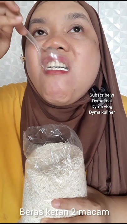 DYMA KULINER 💕ASMR RAW RICE EATING 💕Makan Beras Mentah💕#shorts #asmr #mukbang - YouTube