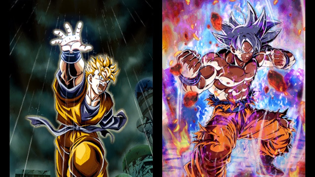 Dokkan Team VS: Str future gohan VS agl MUI Goku - YouTube