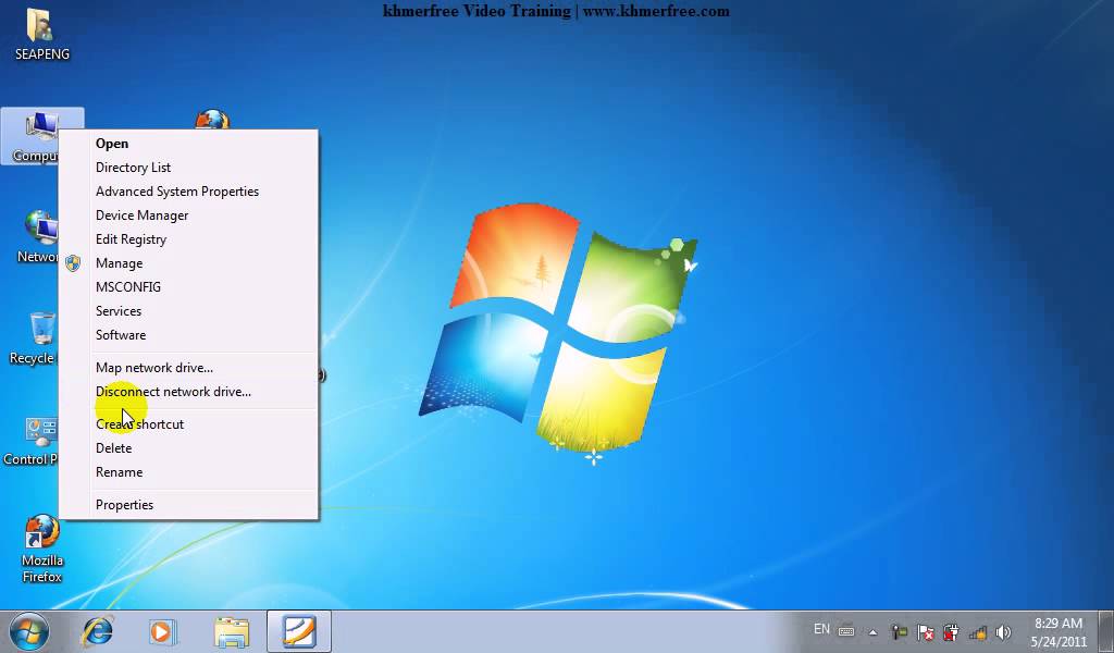 Windows 7 Tutorial: Introduction Icon, Short-cut, Prepare Icon on ...