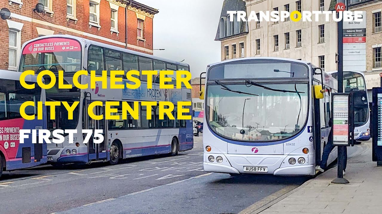Colchester City Centre | First Essex 75 | Realtime - YouTube