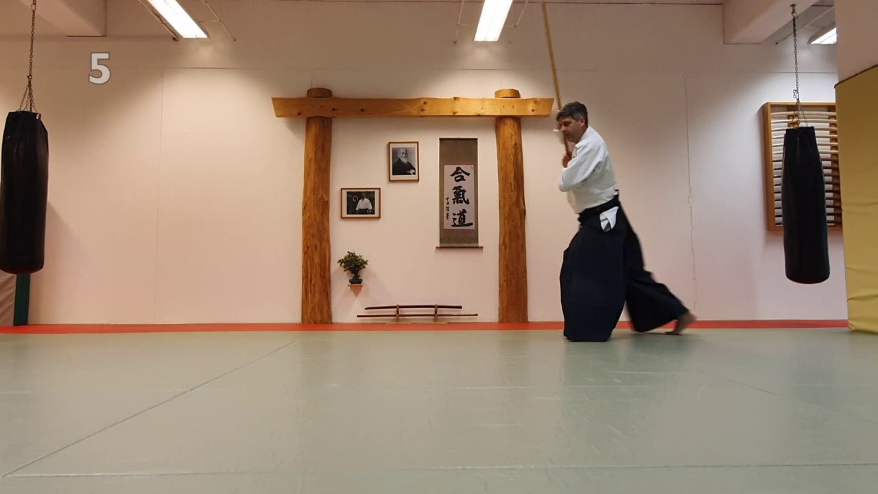 Aikido jo kata 13 - YouTube